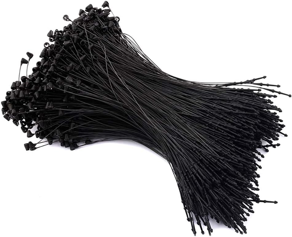 Amazon.com: LGEGE 500 pcs 7.5-inch Black Hang Tag Nylon String Snap ...