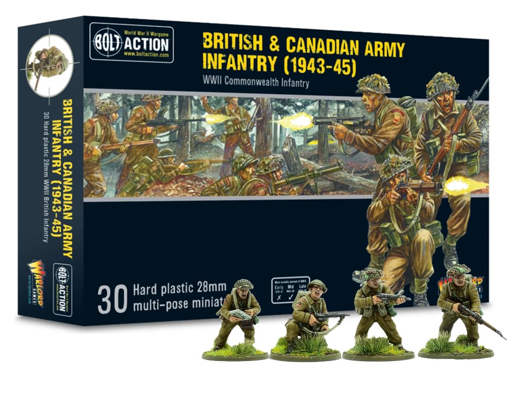 Warlord Games British & Canadian Army infantry (1943-45) - 28mm Scale ...