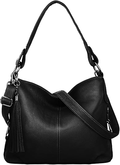 Amazon.com: YALUXE Genuine Leather Shoulder Bag Stylish Womens ...