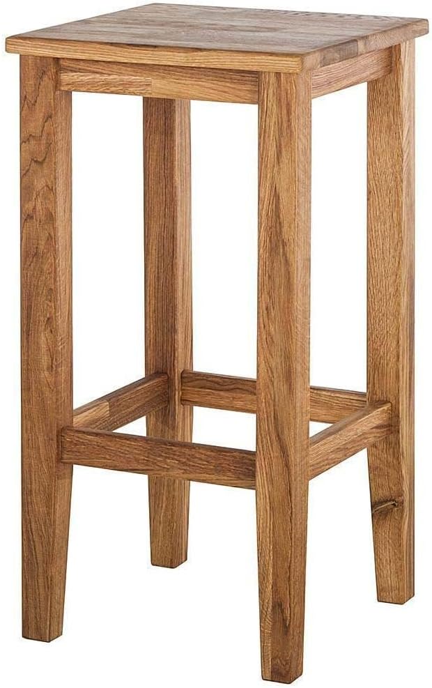 Satyam Wooden Long Bar High Stool for Home | Kitchen Stool | Acacia ...