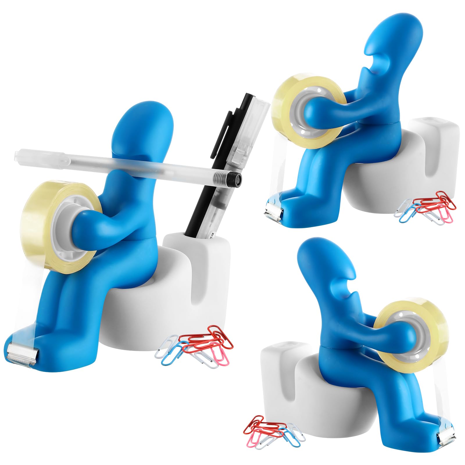 Amazon.com : Qeeenar 3 Pcs Blue Tape Dispenser Funny Gifts for Men ...