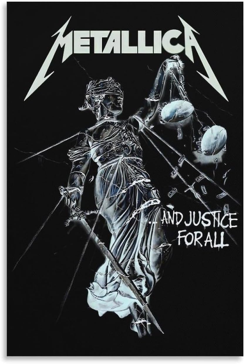 Amazon.com: KVGAYQVAD Metallica Poster Vintage Band Music Art Poster ...