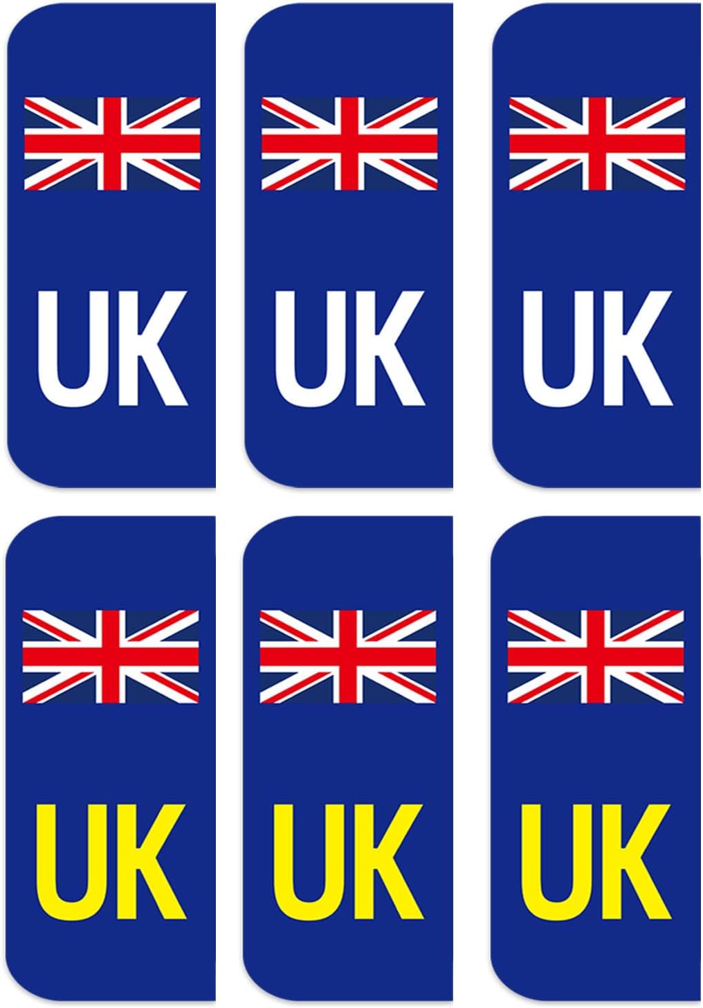 UK Car Stickers for Europe | UK Number Plate Sticker | New EU | Union ...