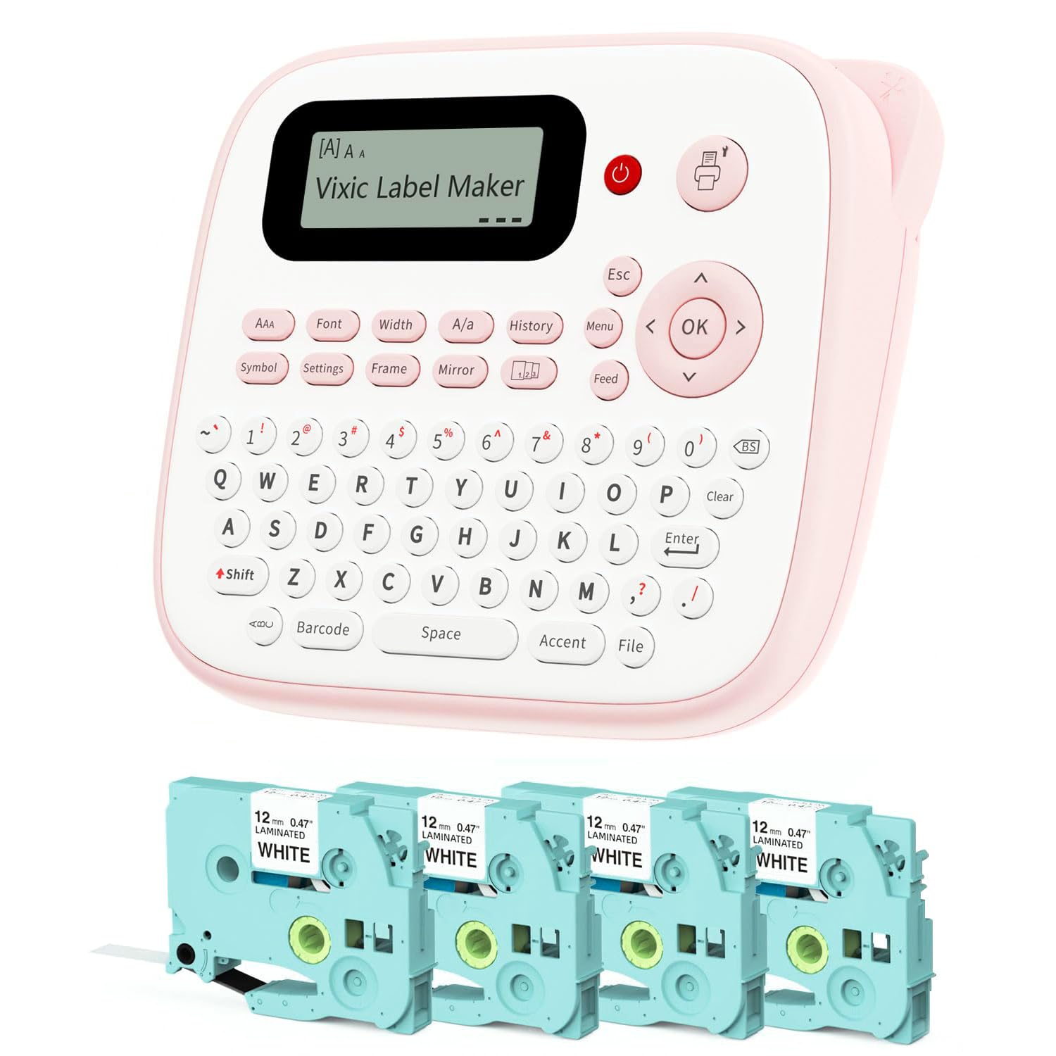 Snapklik.com : Vixic Label Maker D210S Pink, Thermal Label Sticker ...
