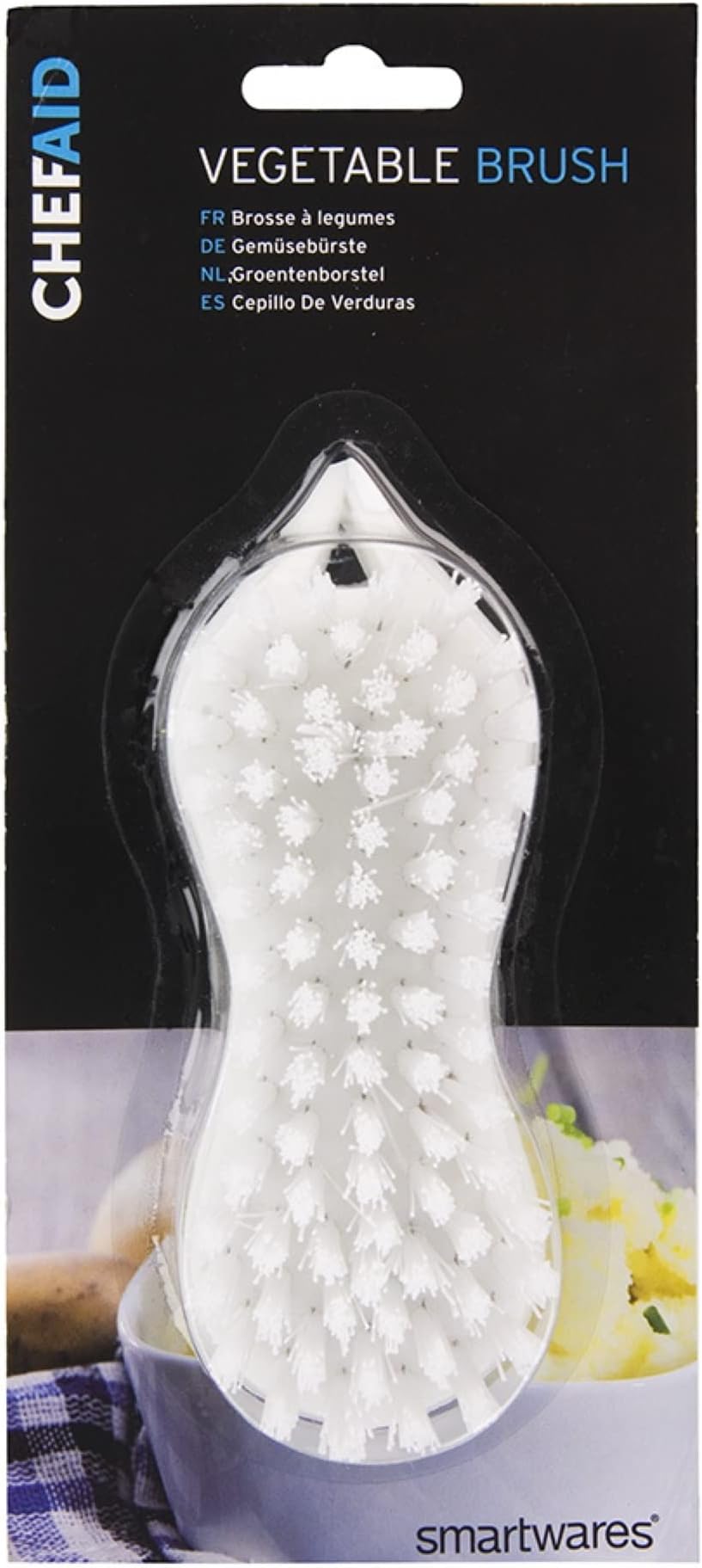 Chef Aid Vegmate Cleaning Brush, White Plastic Vegetable Brush perfect ...
