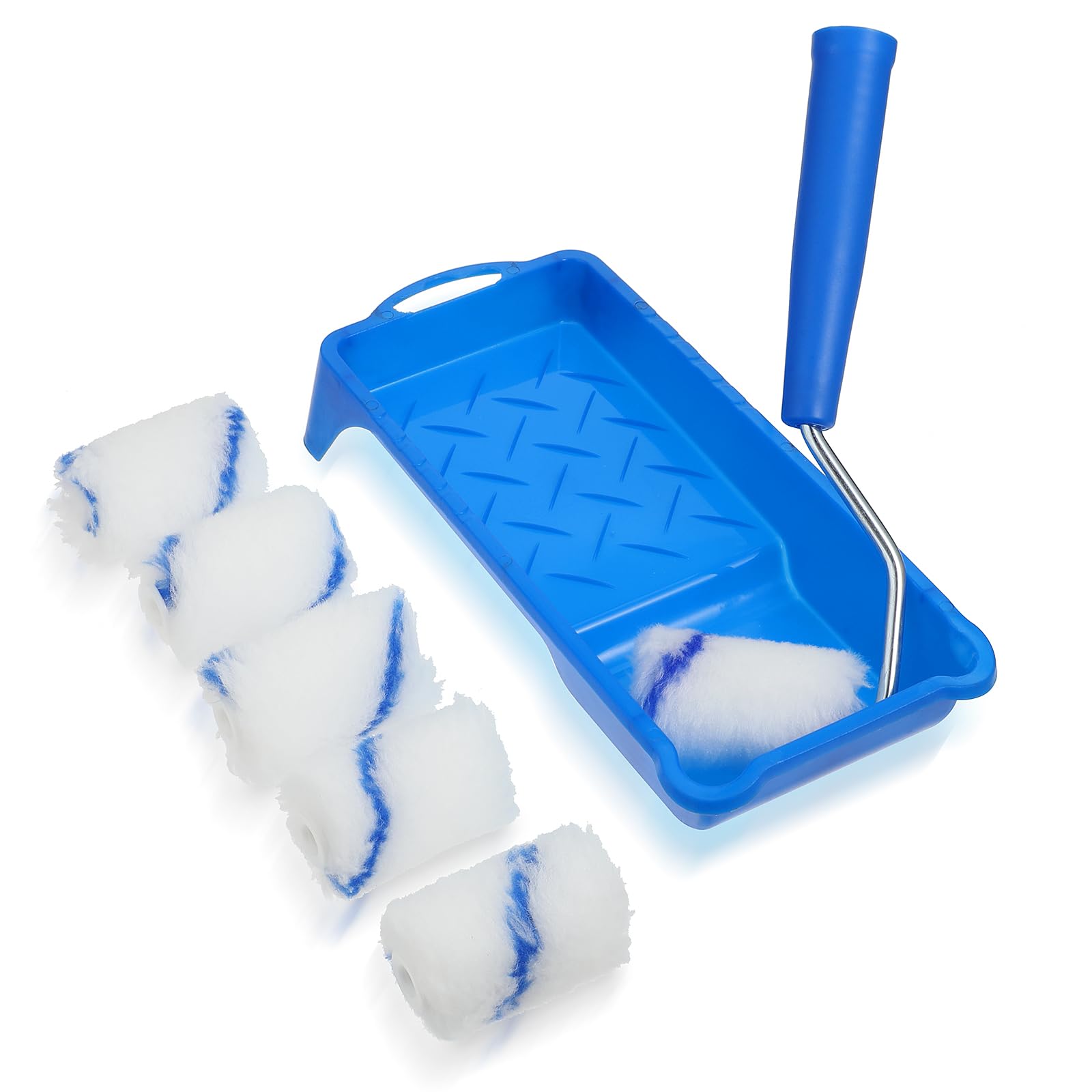 Gjinxi Foam Paint Roller, 8 Pack 2 Inch Mini Paint Roller Kit, Small ...