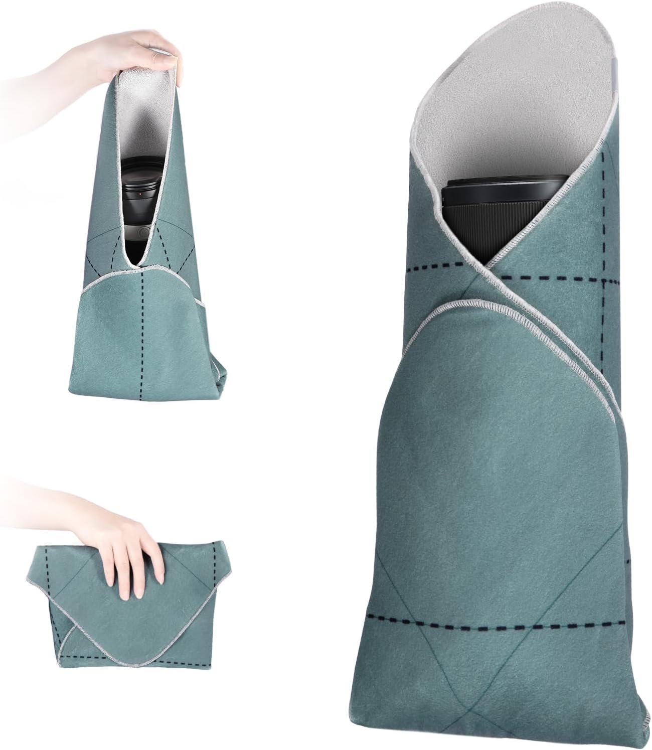 NEEWER Camera Lens Pouches Kit (4 Sizes) Thick Protective Bag with ...