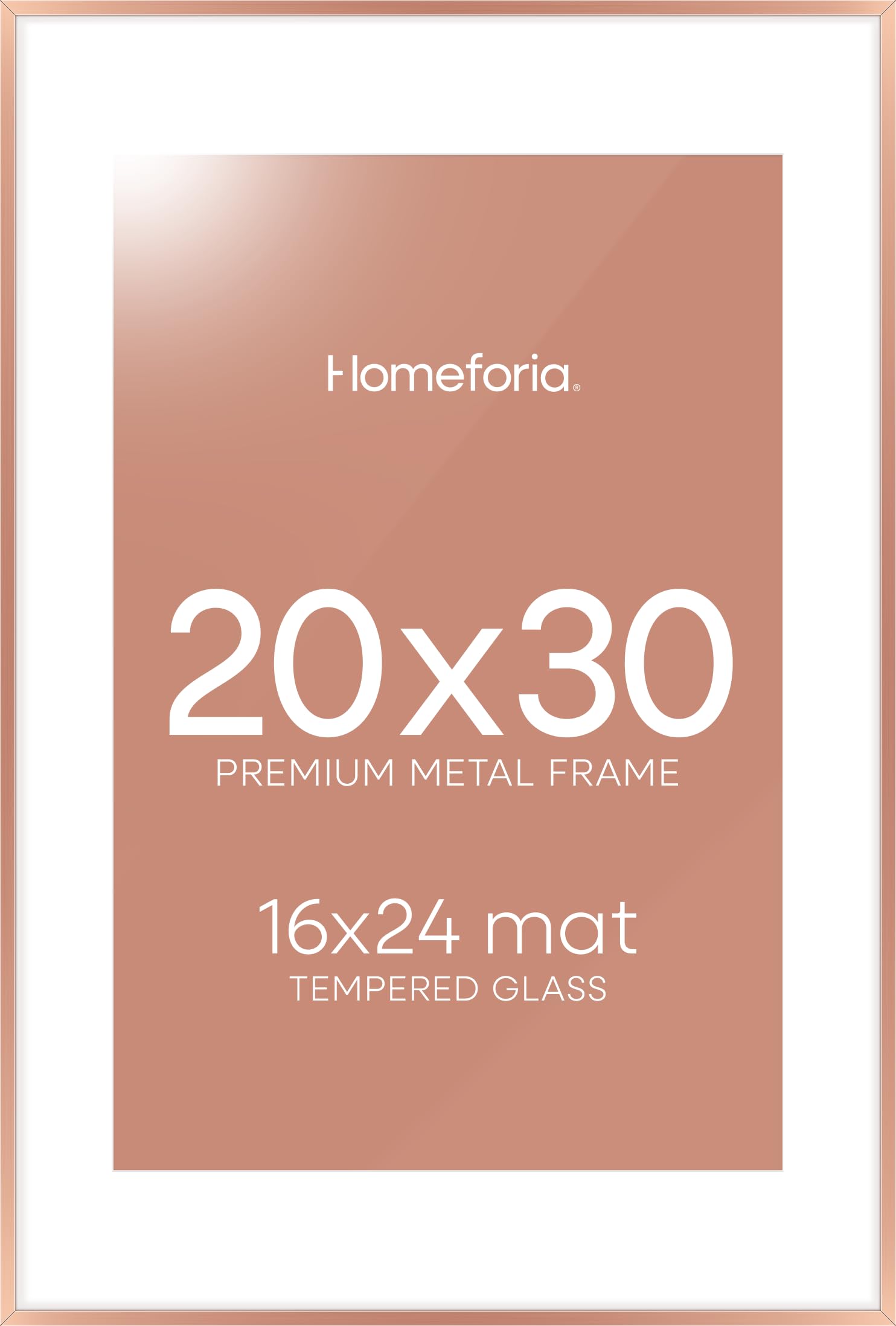 Amazon.com - Homeforia 20x30 Poster Frame Rose Gold, High End Metal 20 ...