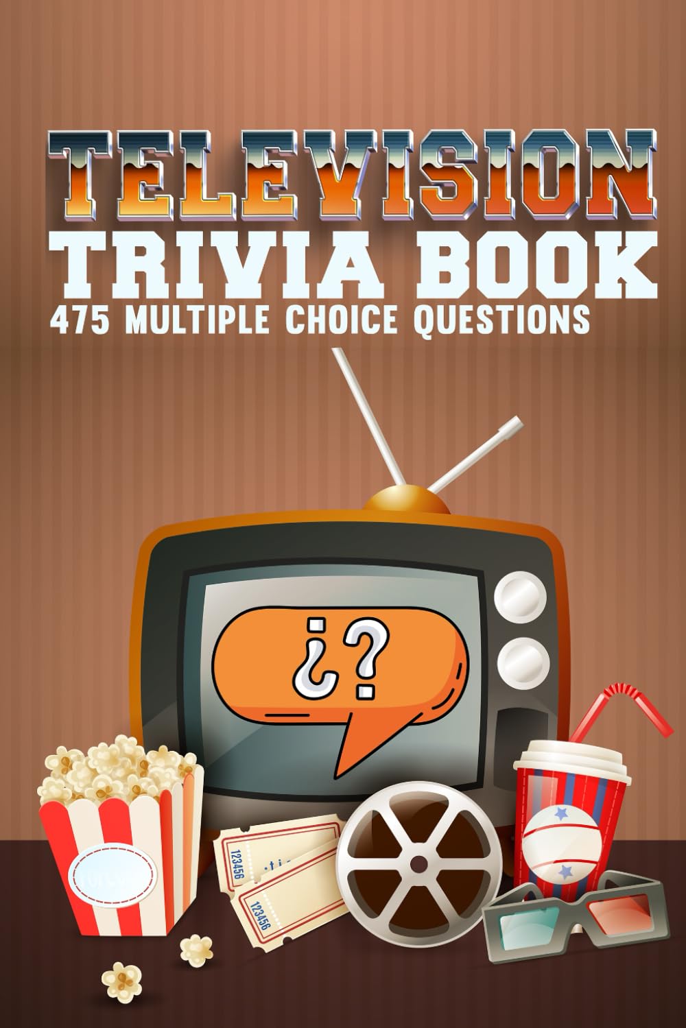 TV Trivia Book: Television Quiz Game - 1990s, 1980s,1970s, 1960s - 475 ...