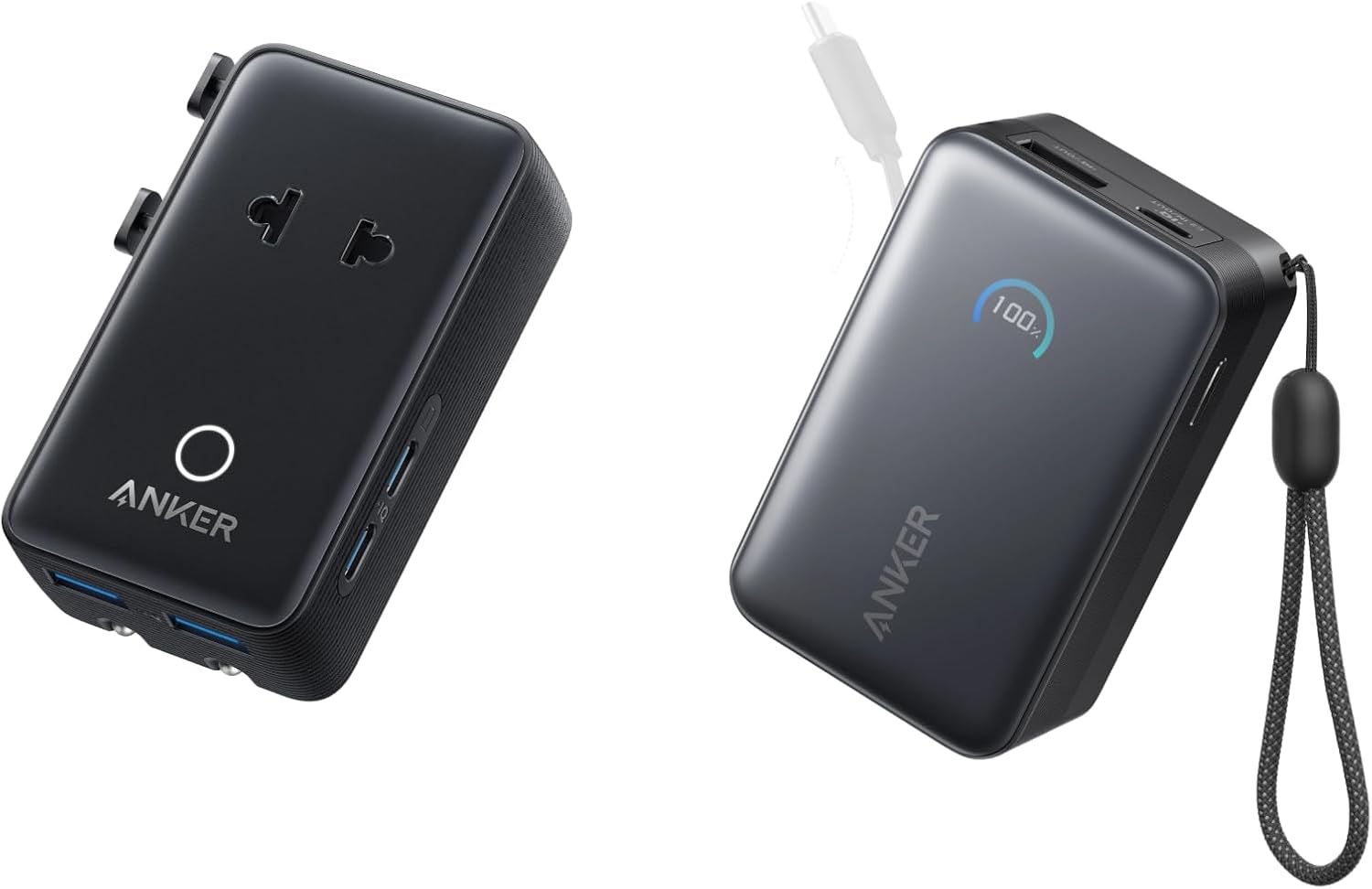 Amazon.com: Anker Nano Travel Adapter & Nano Portable Charger (Bundle ...