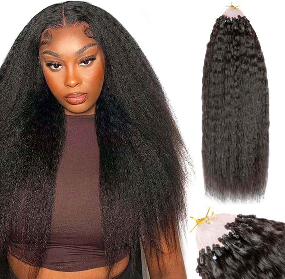 Amazon.com : CurlyPark Micro Links Human Hair for Black Women Natural ...