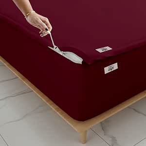 Amazon.com: Zipper Fitted Sheet Easy Zip On Sheets California King, Zip ...
