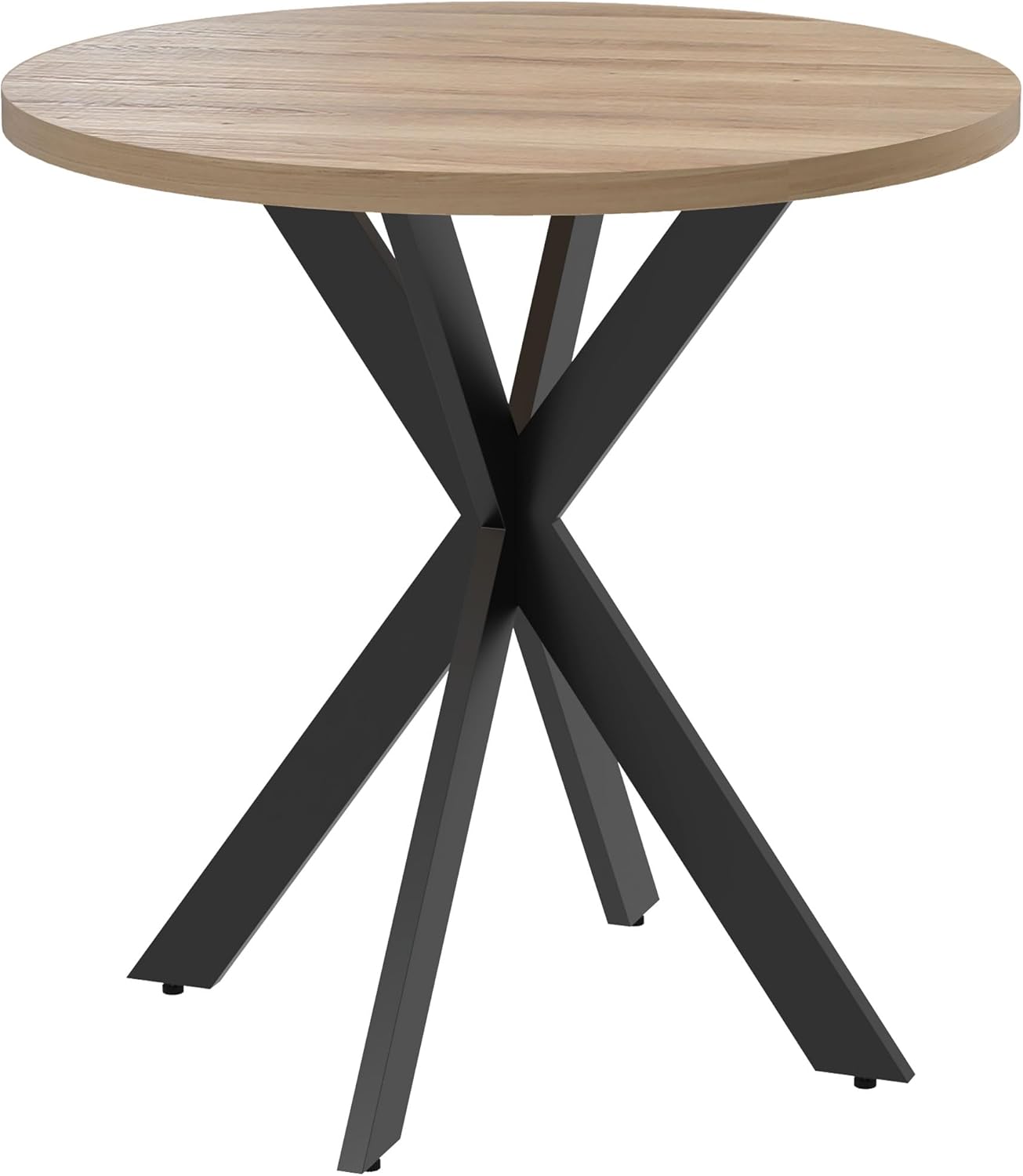 HOMCOM 29" Round Dining Table for 2-4 People, Modern Contemporary ...