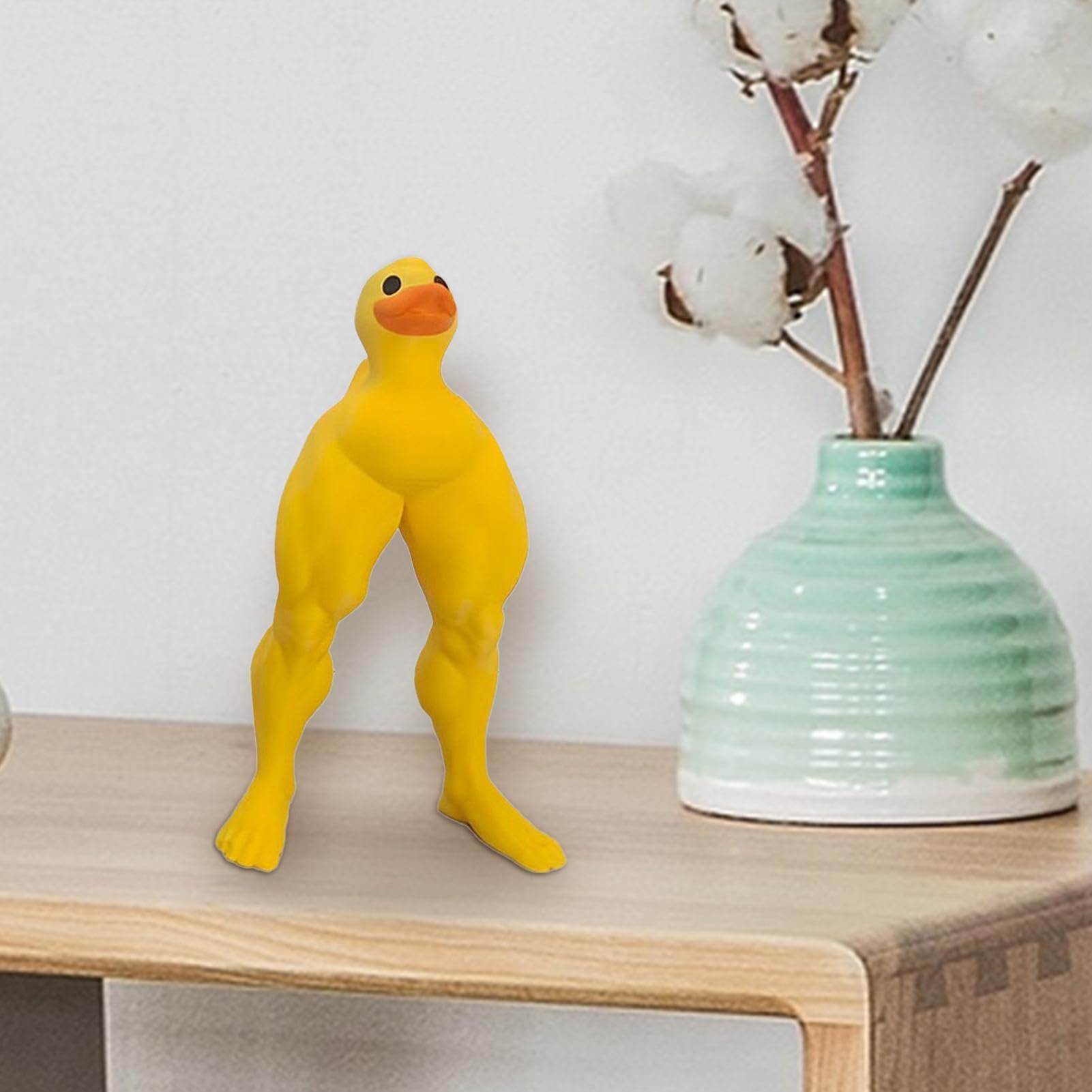 Duck Legs Strong Desk Decor - 4.5 Inch Handmade Fitness Sculpture With ...