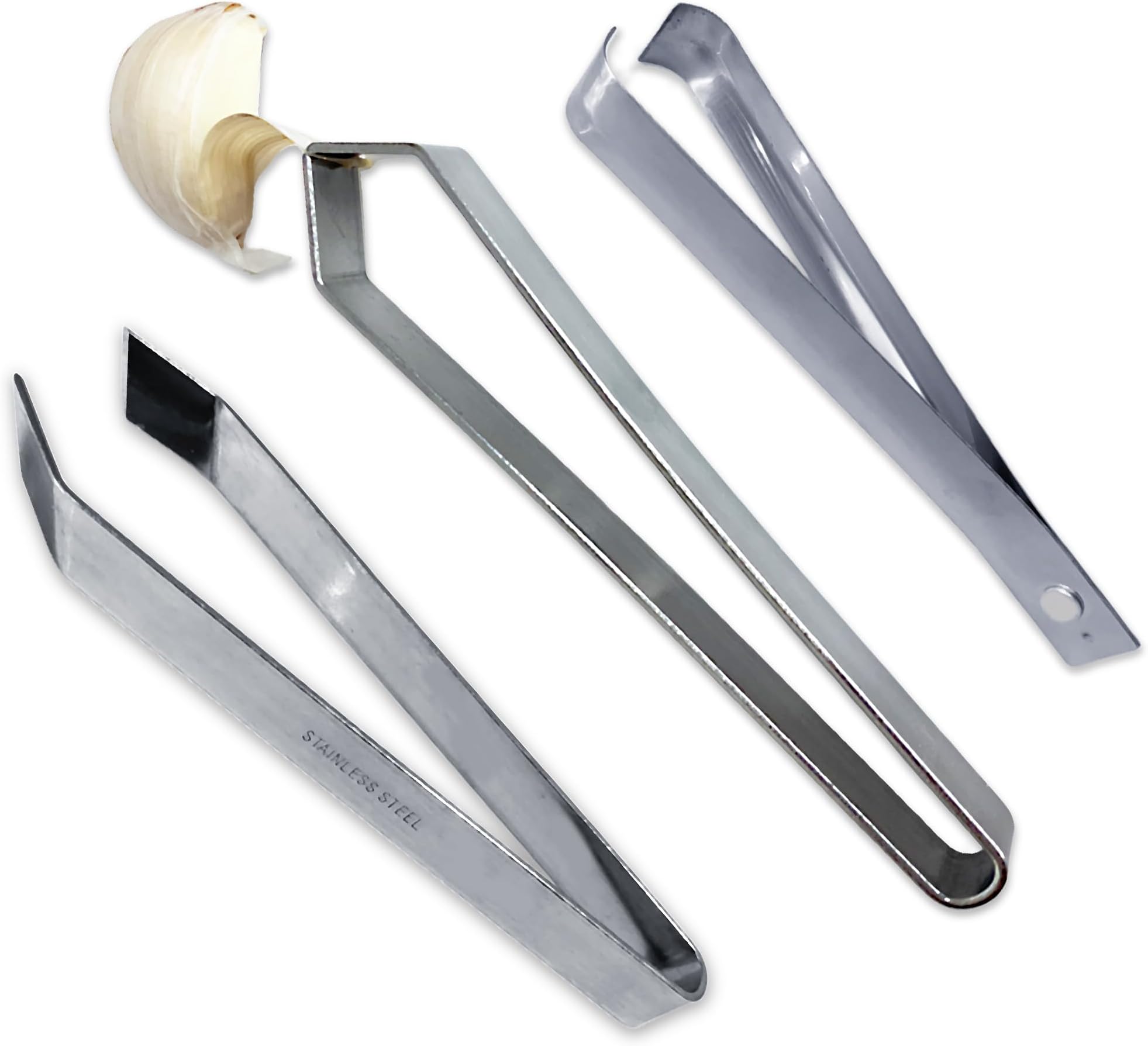 Amazon.com: Garlic Peeler - 3 Pcs Garlic Skin Remover Set Stainless ...