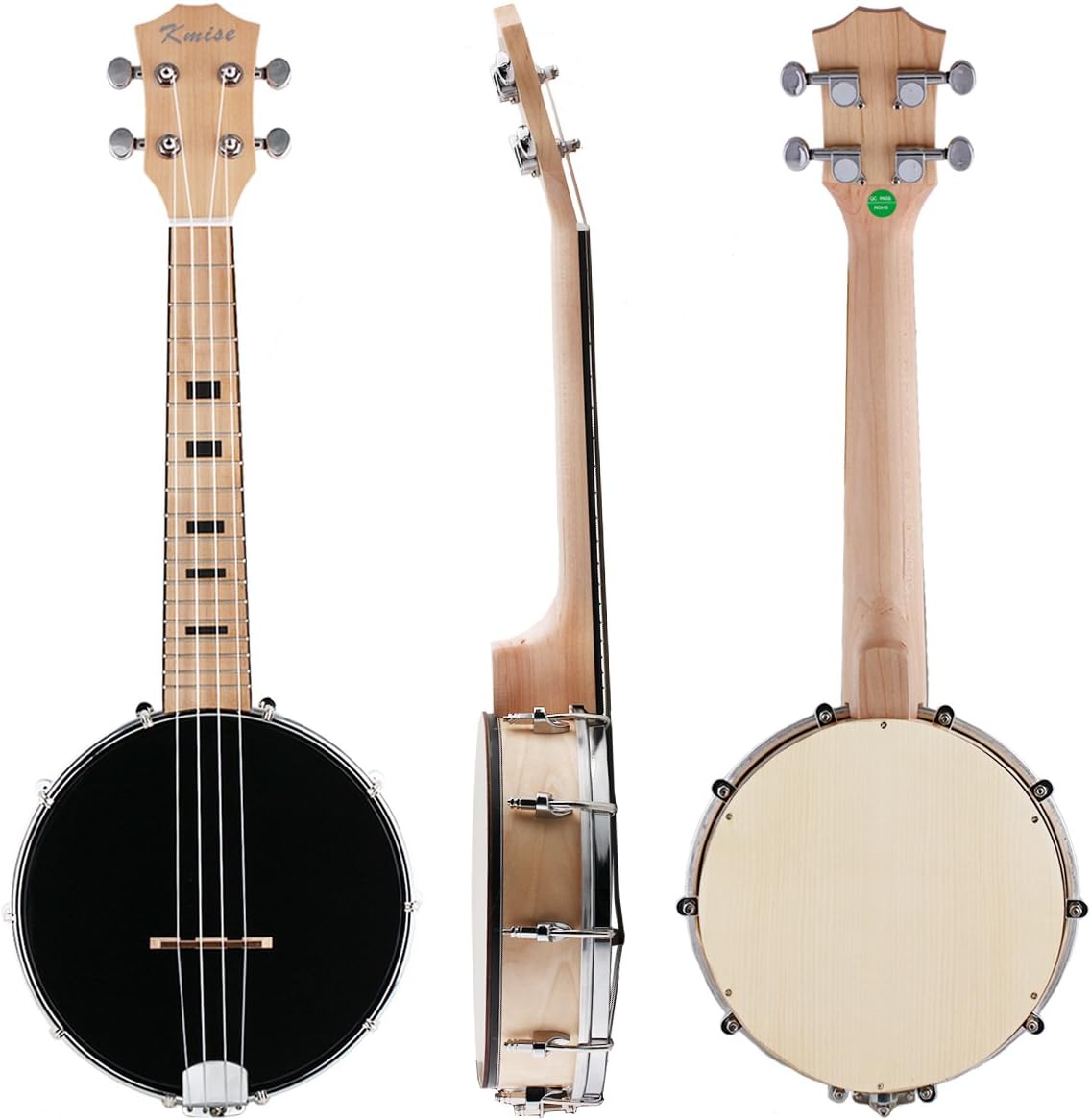 Kmise Banjo Ukulele 4 String Concert Banjos Maple Body Aquila String ...