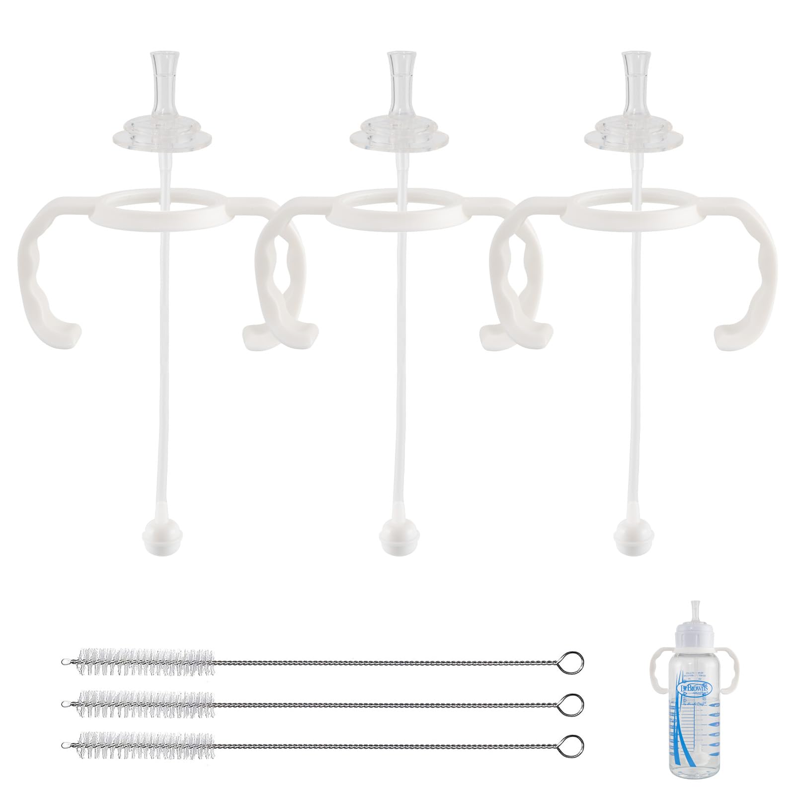 Snapklik.com : 3 Pack Straw Cup Conversion Kit For Dr Browns Narrow ...