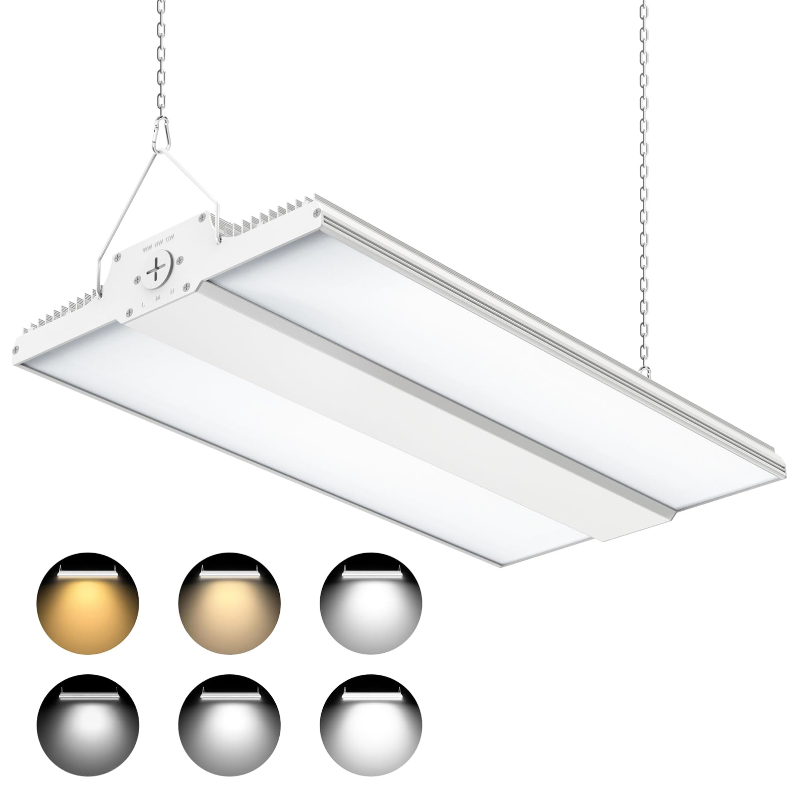 ADUB LED High Bay Shop Light 150W 120W 90W Aajustable Wattage, 1.3FT ...