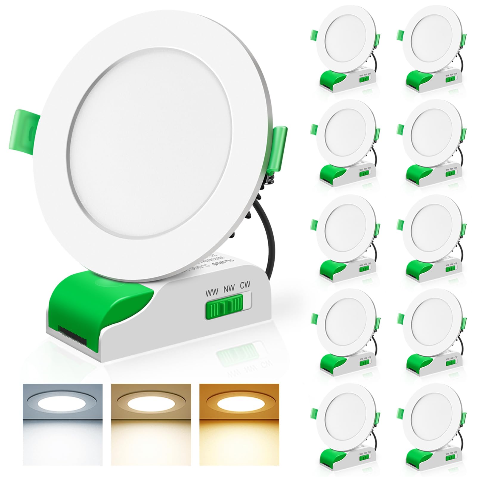 ALUSSO LIGHTING LED Downlight with Transformer 12W Ø 90-100mm Cutout ...