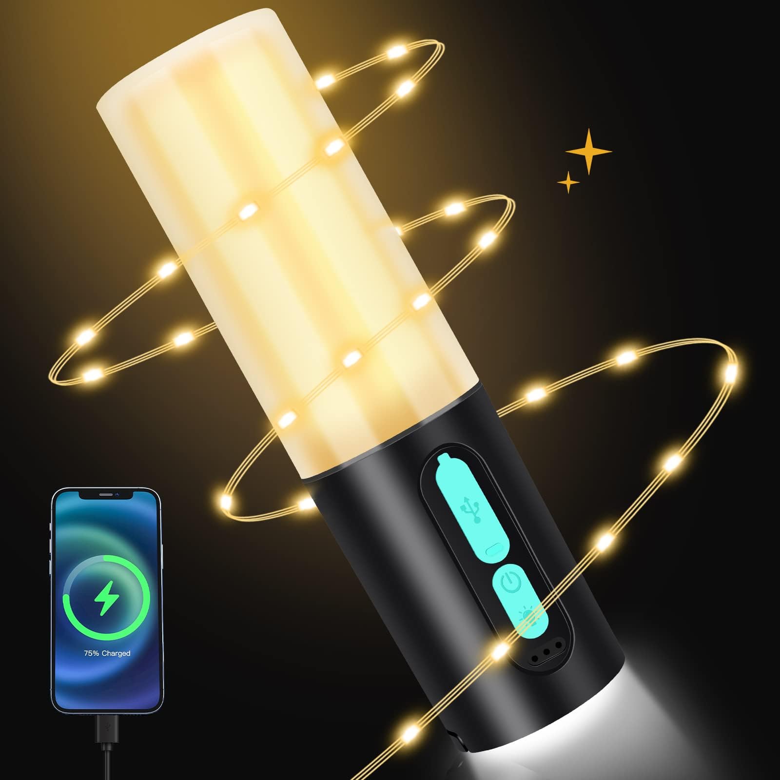 Amazon.com: 4-in-1 Innovative Camping Lantern, Decorative LED Camping ...