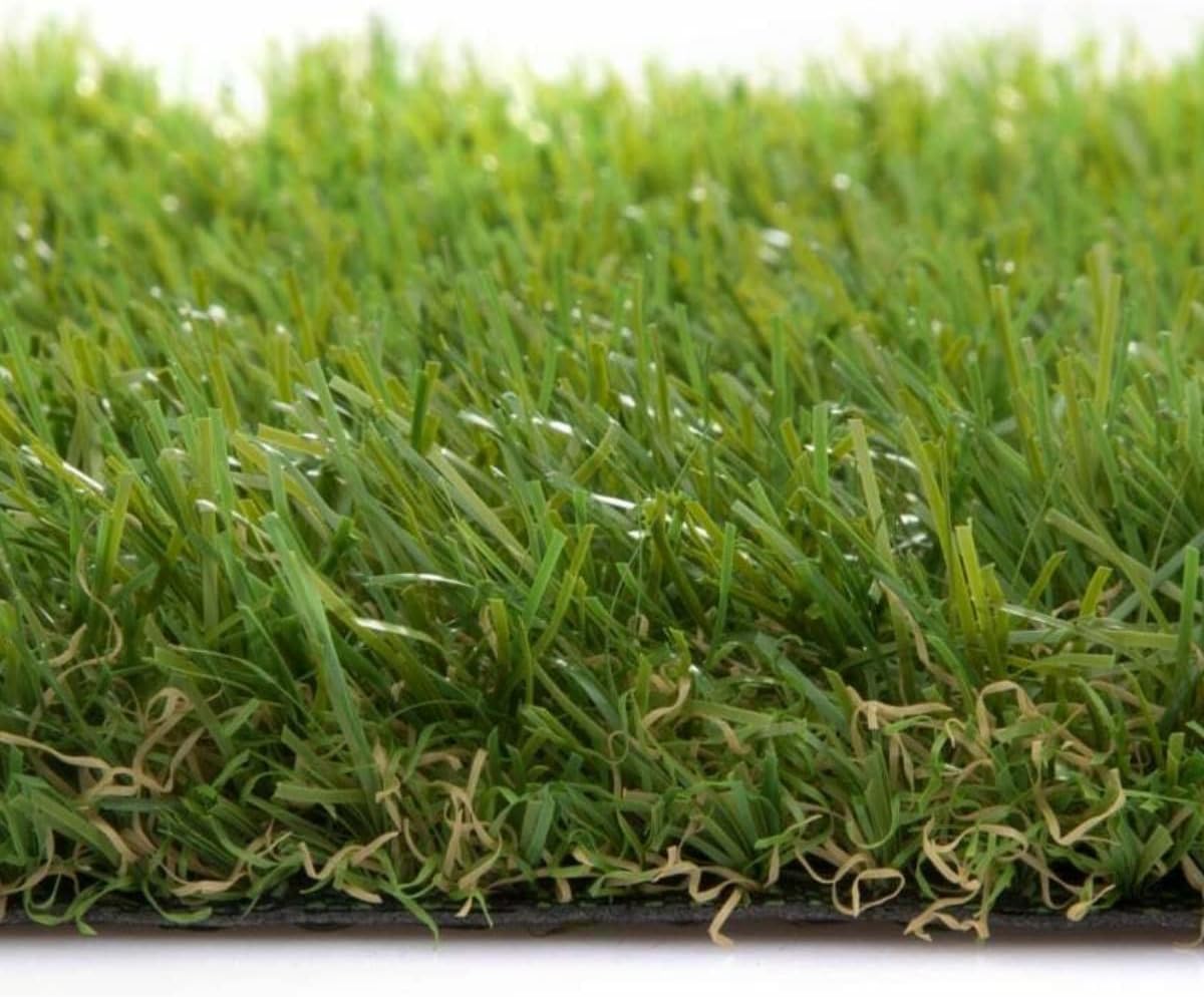 GardenKraft 26070 4m x 1m 15mm Pile High Artificial Grass/Light Green ...