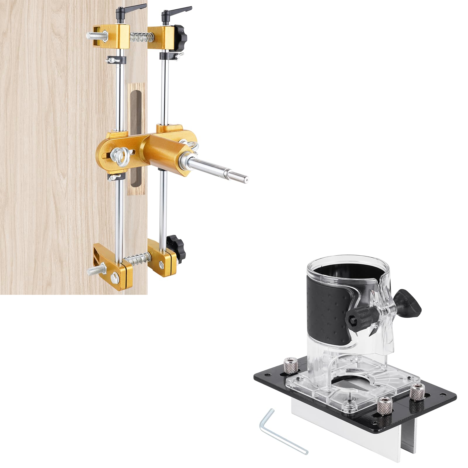 Meticuloso Door Lock Hole Opener Kit, Updated Lock Mortiser for Wooden ...