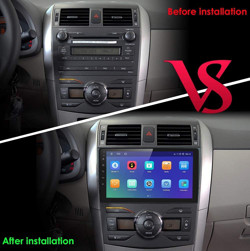 HamCari 9 Inch Full HD IPS Touch Screen Monitor Android 10 Car Stereo ...