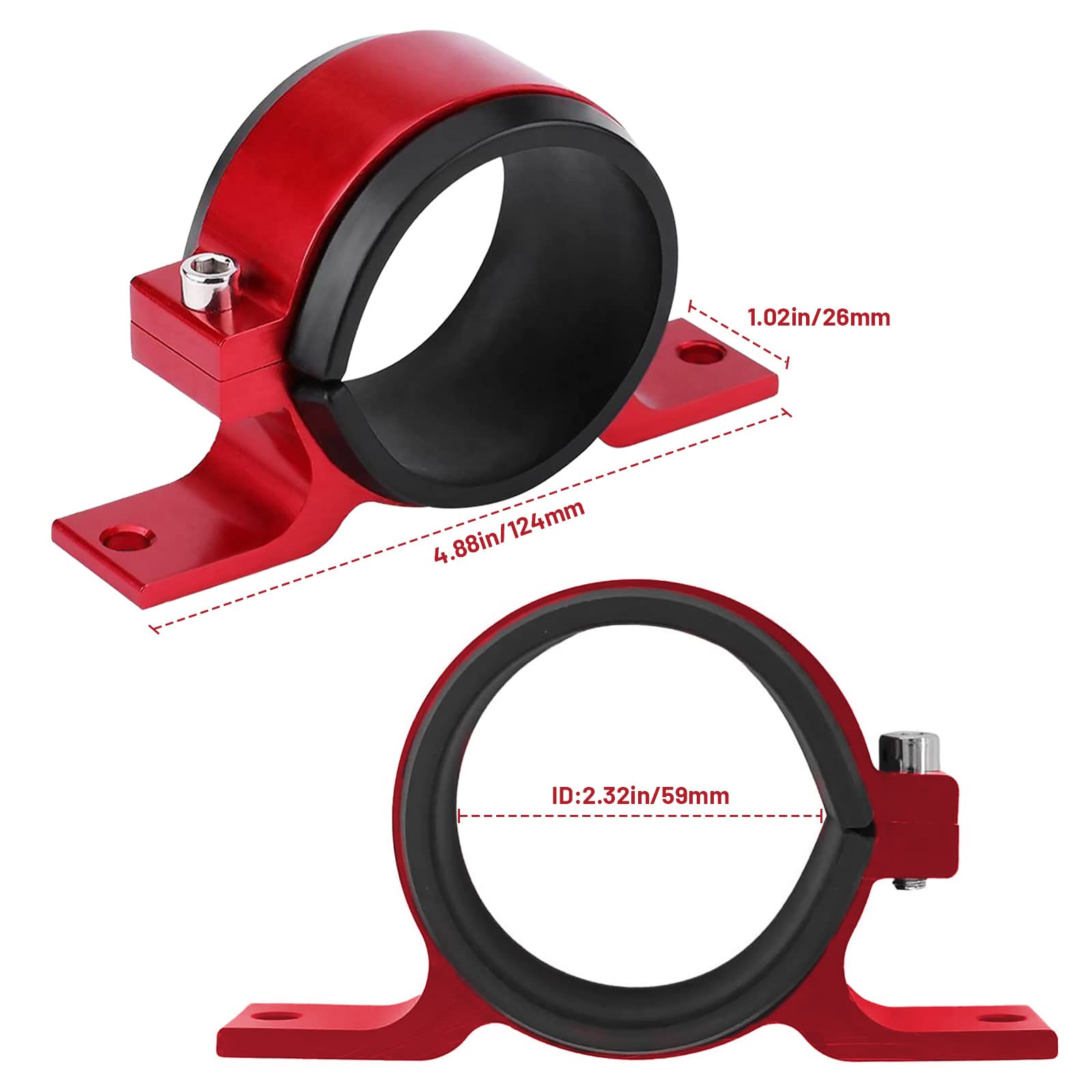 Snapklik.com : 50mm Fuel Filter Mounting Bracket Car Oil/Fuel/Gas Pump ...