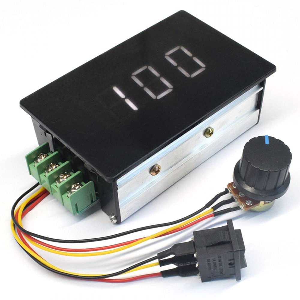 Snapklik.com : Adjustable Digital Display 6-60V 20A PWM DC Brushed ...