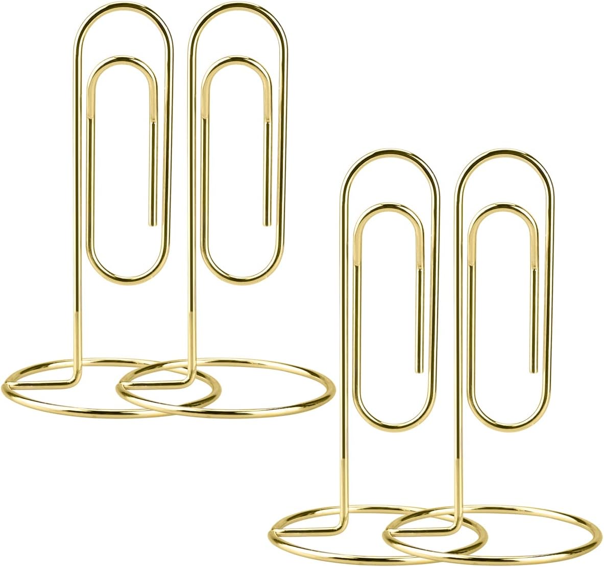 Amazon.com : 4 Pack Large Paper Clip Memo Holder for Desk,Letter Holder ...
