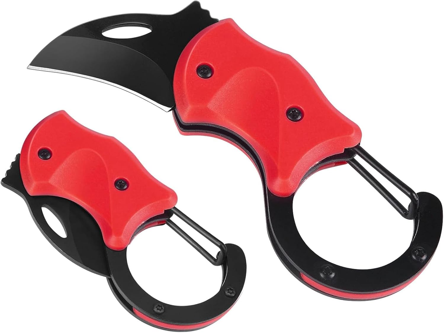 Small Pocket Knife for Men Women, Carabiner Mini Keychain Knife, Box ...