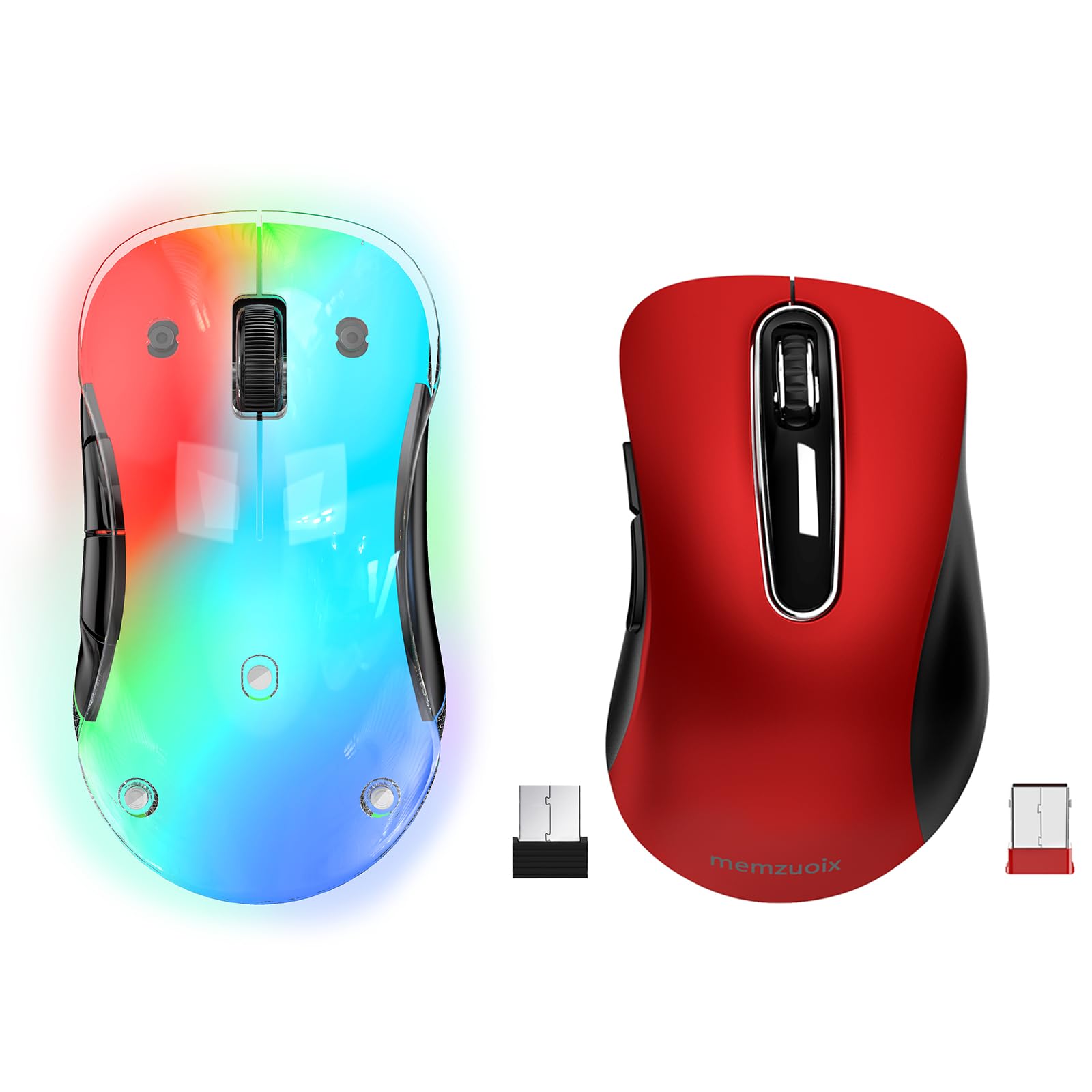 Amazon.com: memzuoix 2.4G Wireless Mouse, Cordless Computer Mice ...