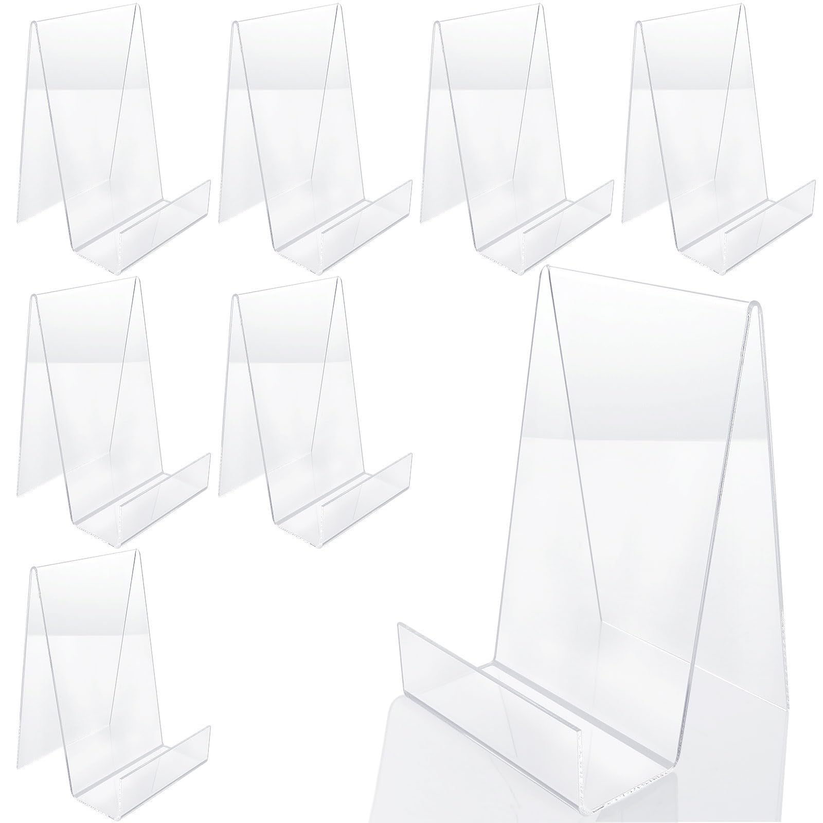 LDHHYH 8PCS Clear Acrylic Book Stand, Book Display Stand, Acrylic ...