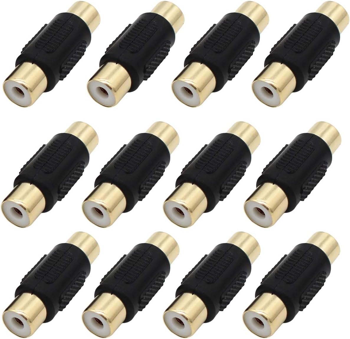 Amazon.com: AIMHDUTY RCA Coupler 12-Pack, RCA Female to Female Adapter ...