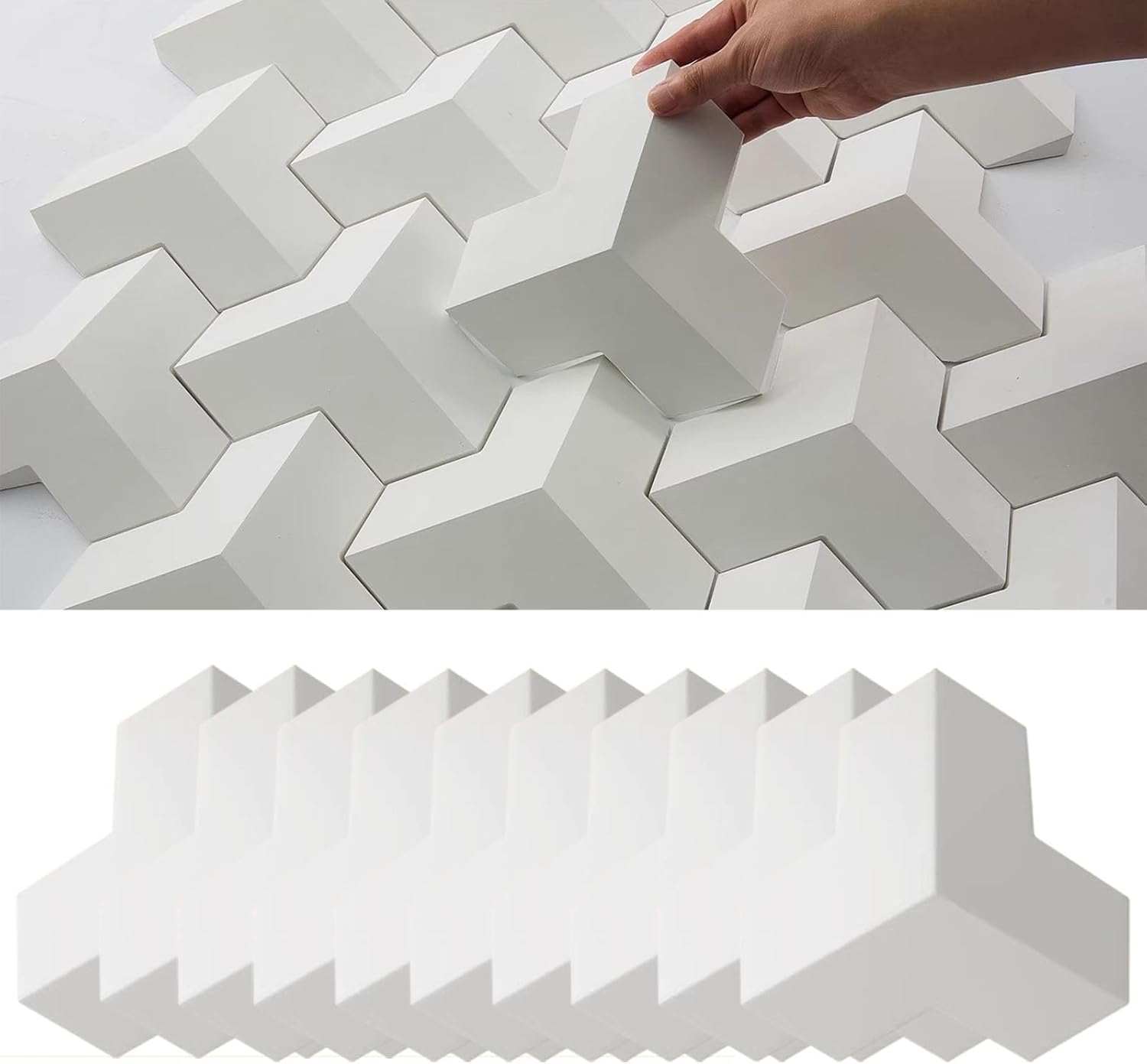 Amazon.com: Oracra 10 Pcs Waterproof Wall Panels for Interior Wall ...