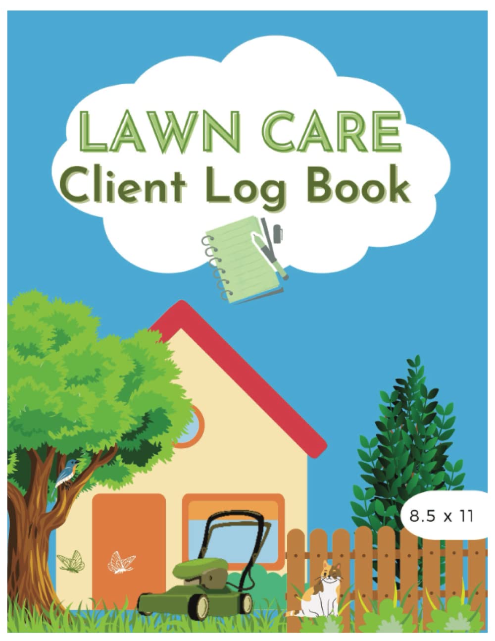 Lawn Care Client Log Book: Lawn and Landscape Business Tracking Note ...