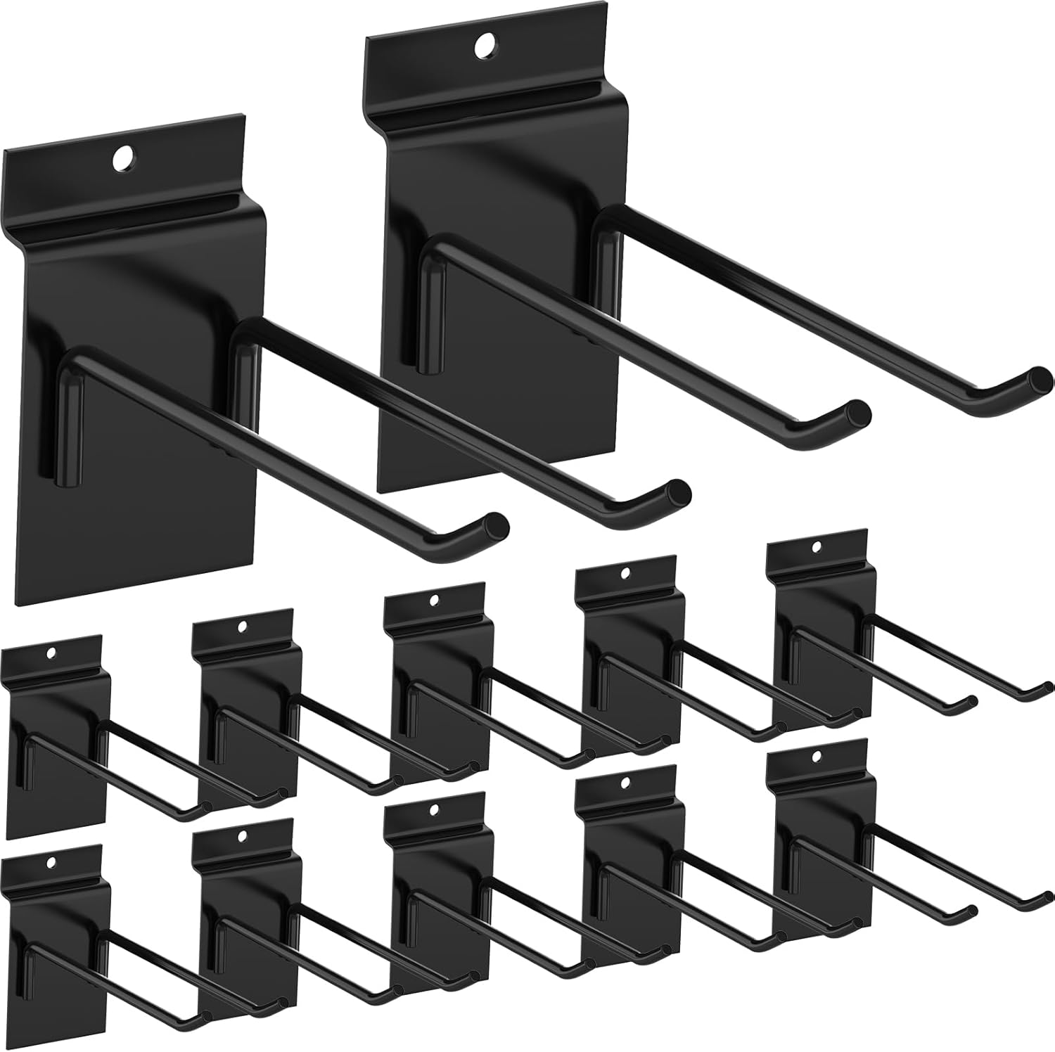 Amazon.com: BeapTcely 12 Pcs Double Arm Slatwall Hooks, 6 Inch Heavy ...
