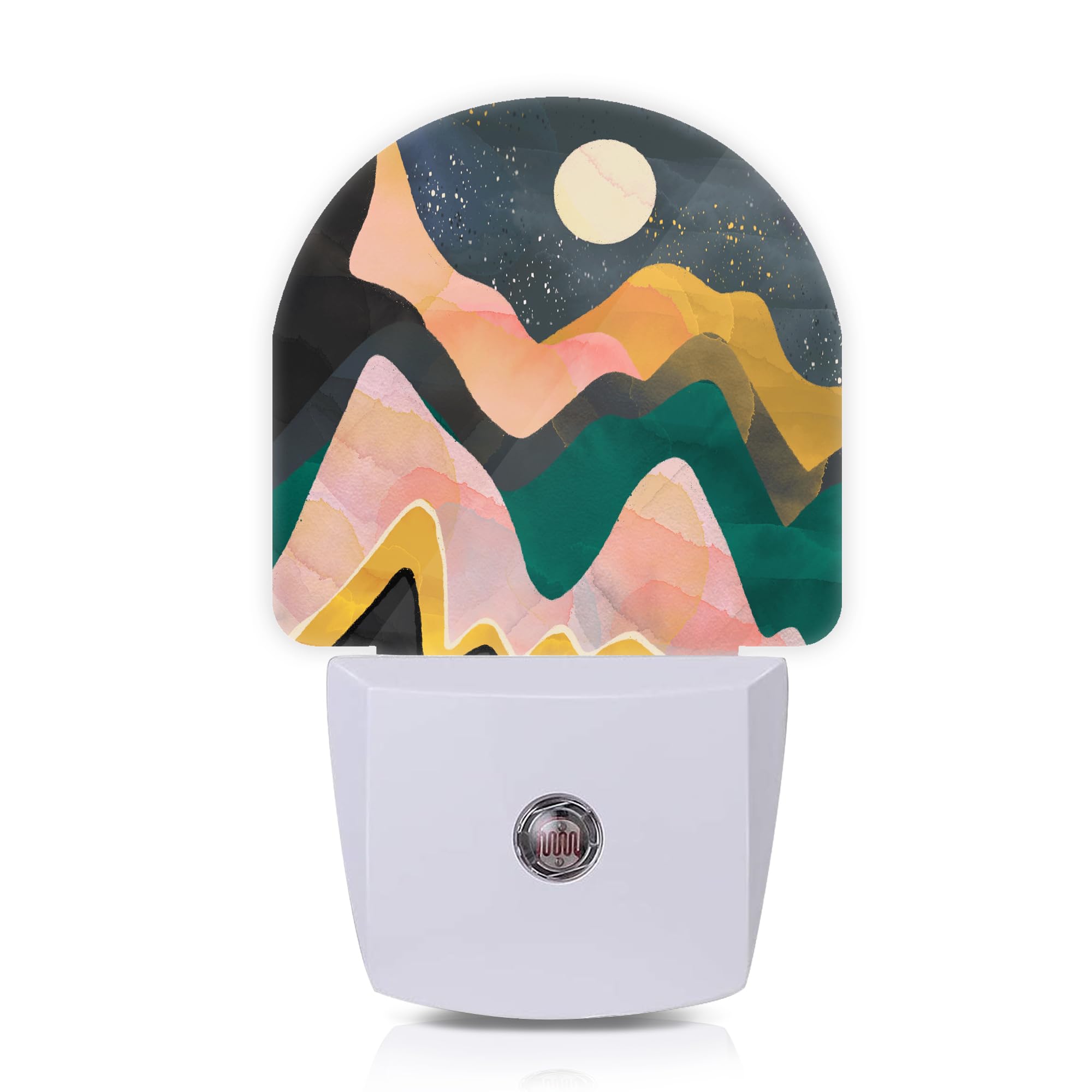 Axxitude Mountains Night Sky Moon Night Lights Plug into Wall for Girls ...