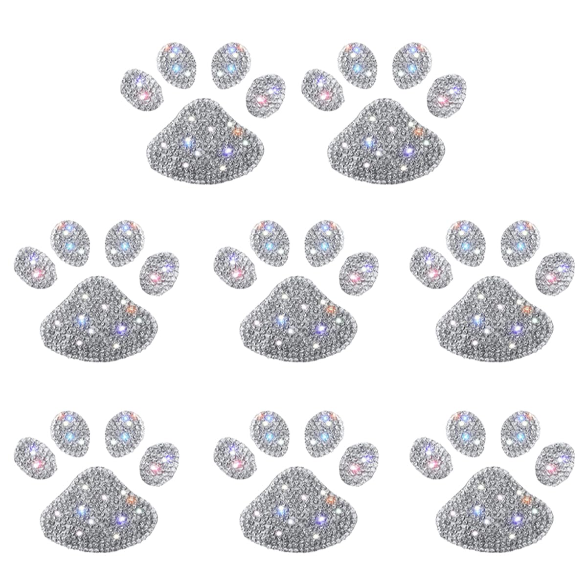 Amazon.com: Car Dog Paw Print Stickers Decals, Bling Rhinestone Sticker ...