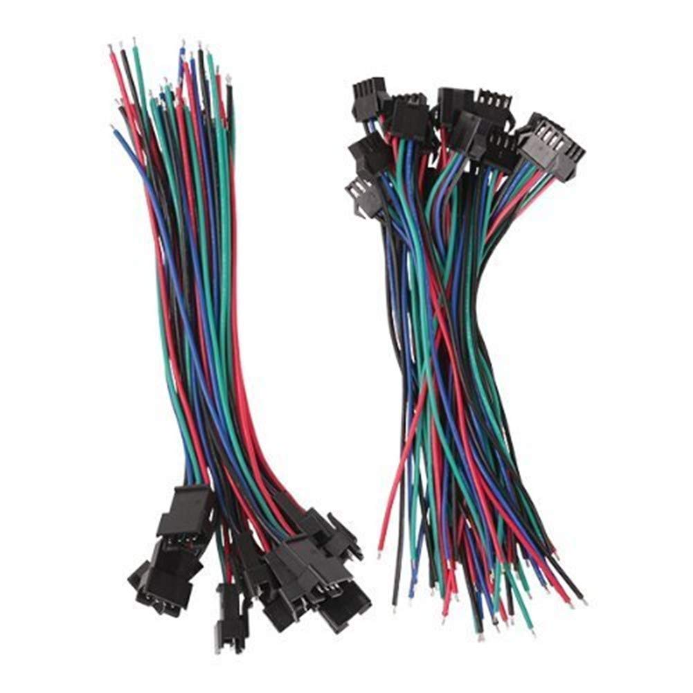 Amazon.com: MXXGMYJ 4 Pin 4P JST SM Conector Macho a Hembra JST SM Cable Conector de Enchufe ...