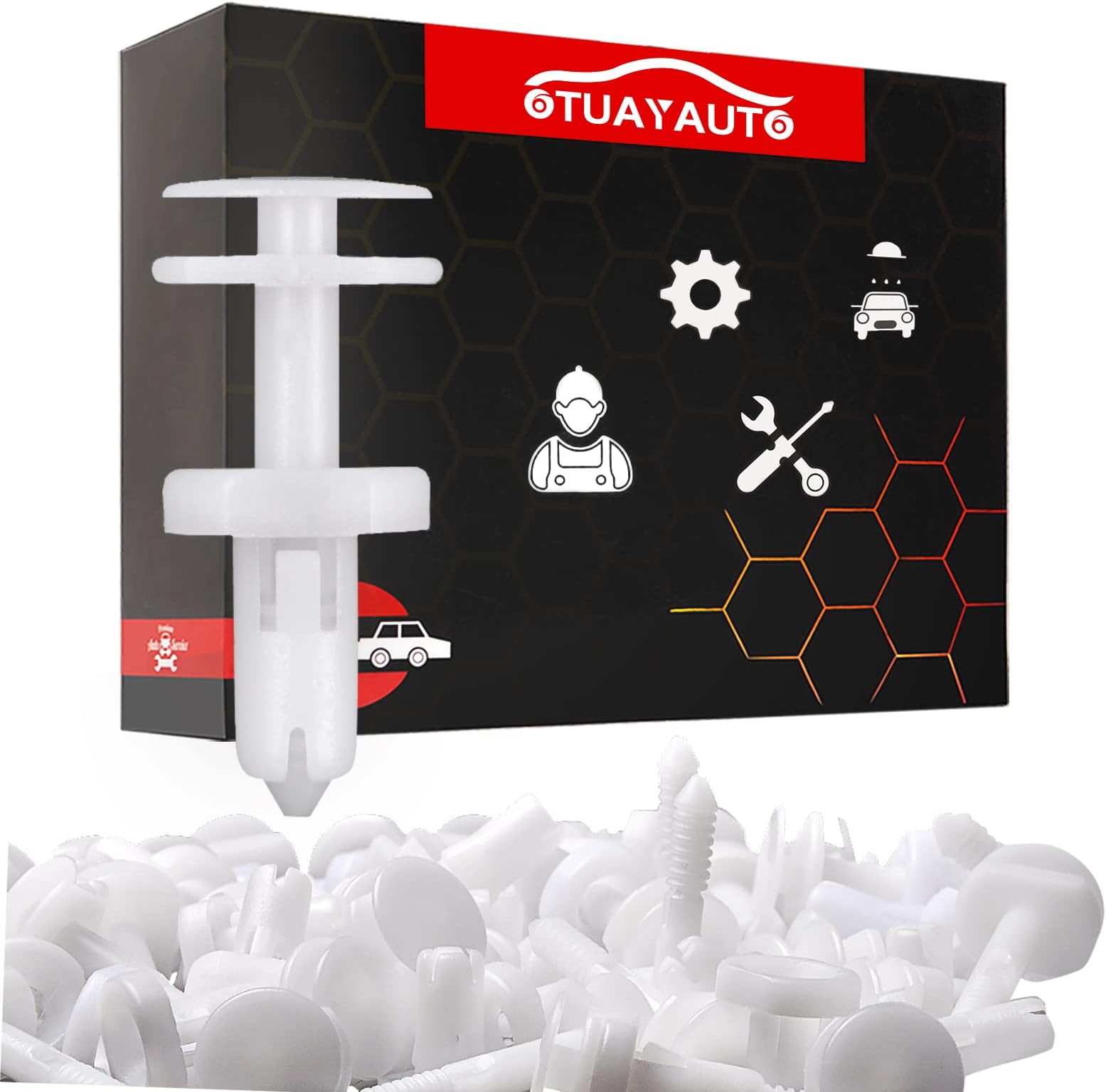 Amazon.com: TOPCNOEM 50Pcs Car Door Panel Retainer Clips Compatible ...