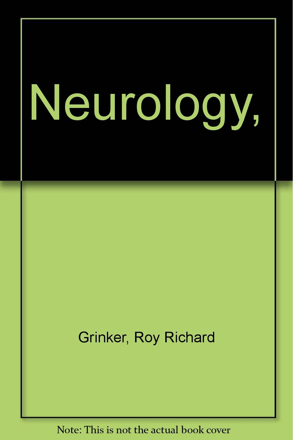 Neurology,: Grinker, Roy R.: Amazon.com: Books