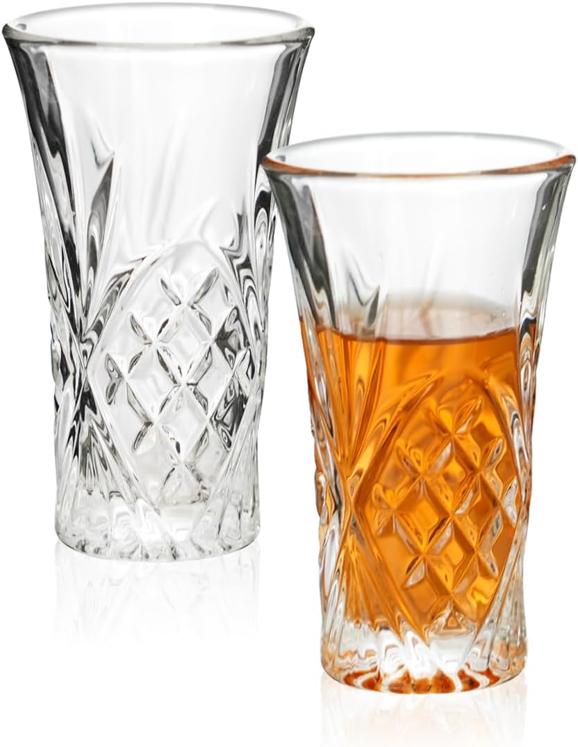 BCnmviku 55ml Shot Glasses,Reusable Clear Shot Glass,Heavy Base Shot ...