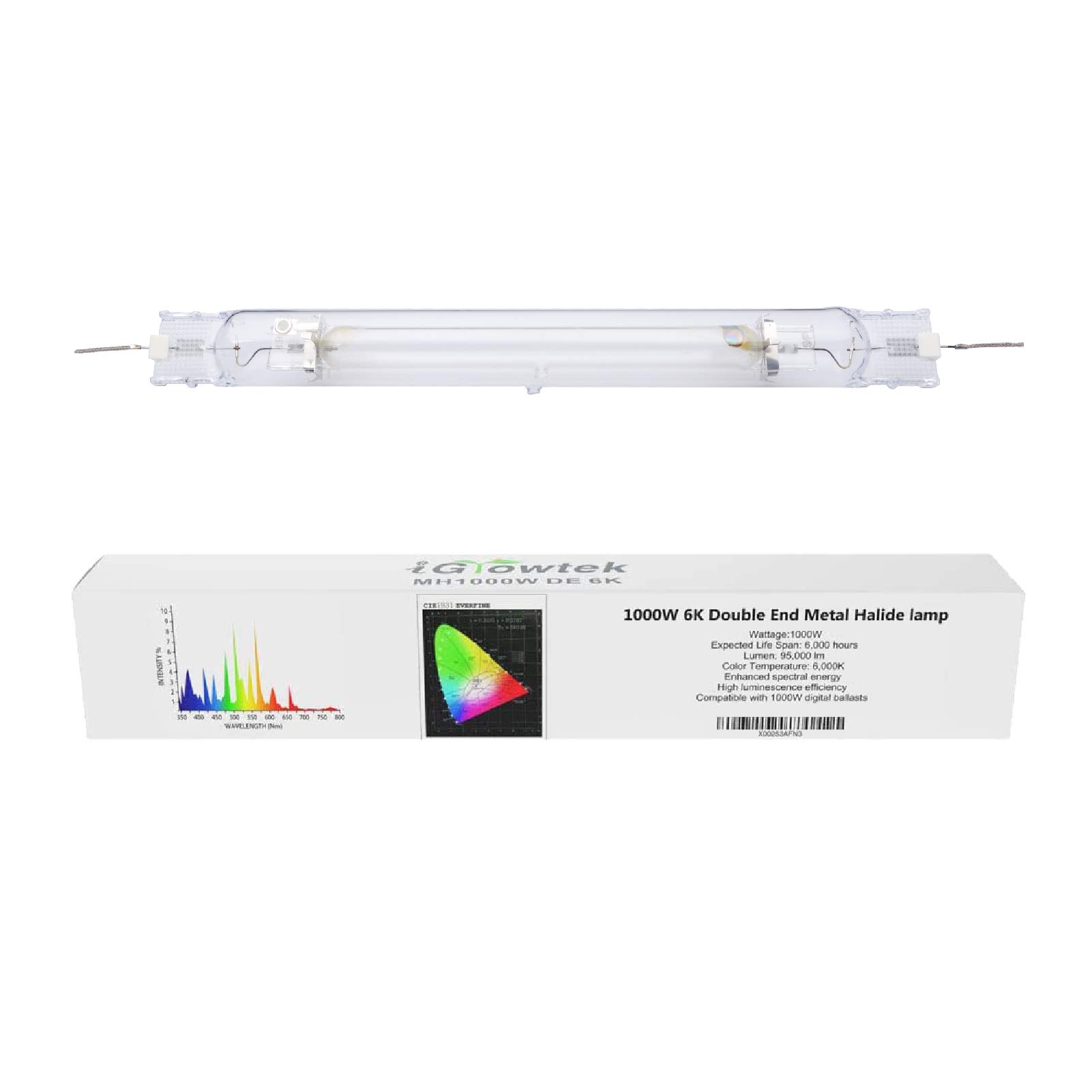 Snapklik.com : iGrowtek 6000K 1000W Double Ended MH Grow Light Bulb ...