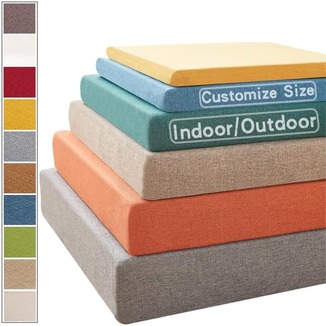 Amazon.com: Custom Size Chair Cushions, Bench Cushions, Floating Window ...