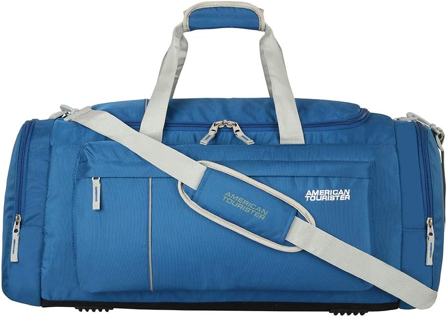 American Tourister Polyester Harp Wheel Duffle Bag 52 Cm Teal, Trolley ...