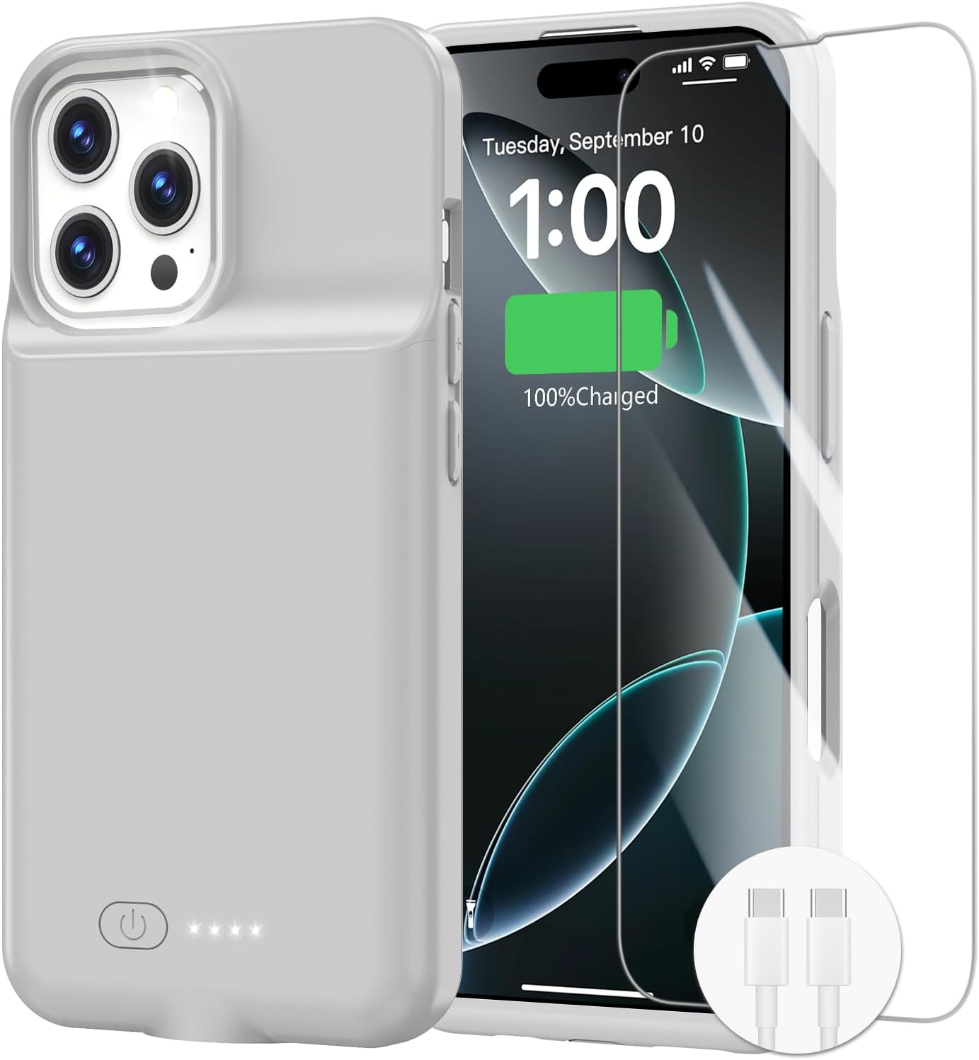 Amazon.com: Battery Case for iPhone 16 Pro, Case Charger 15W Fast ...