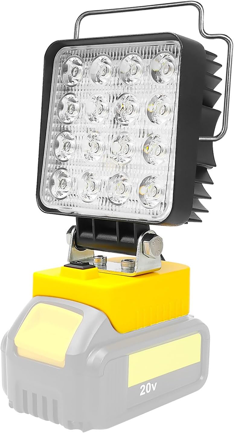 Amazon.com: Cordless LED Work Light Fit for Dewalt 18V/20V Battery ...