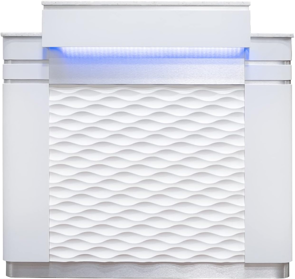 Amazon.com: MAYAKOBA NAPA Reception Desk Square Table with LED Light ...