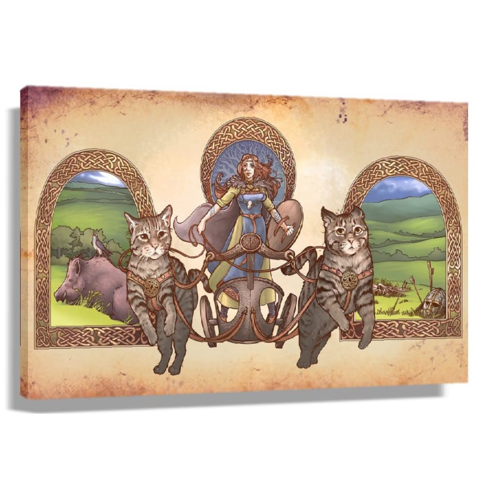 Freya Norse Goddess Cats
